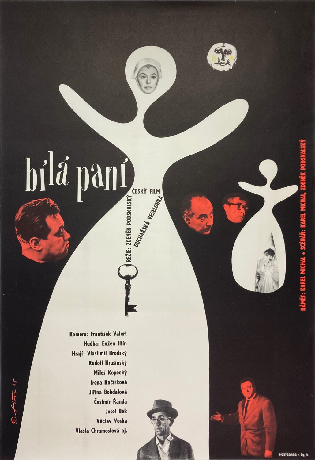 Bílá Paní (The White Lady) Large Czech Poster – Czech Film Poster Gallery