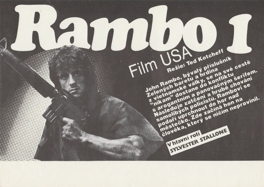 RAMBO Czech Mini Poster – Czech Film Poster Gallery