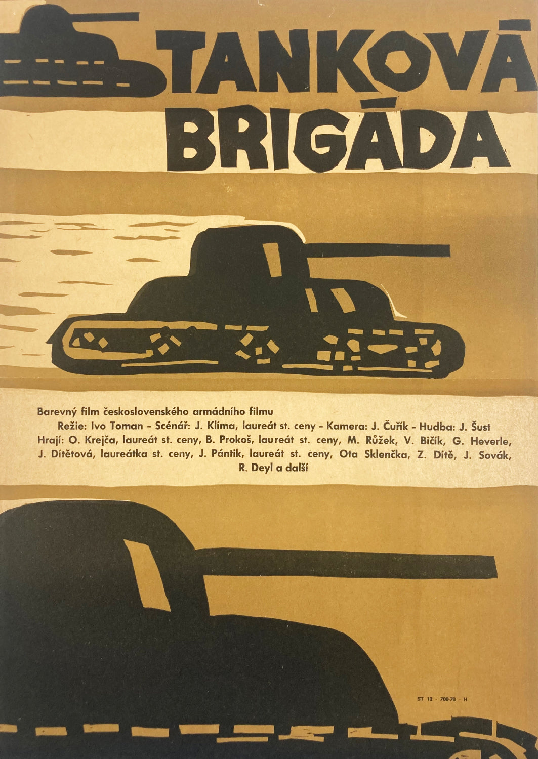THE TANK BRIGADE - Czech Movie Poster – Czech Film Poster Gallery